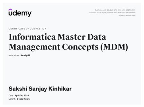 Sakshi Kinhikar On Linkedin Udemy Course Completion Certificate