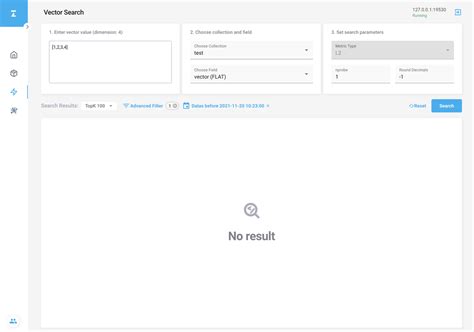 Search Data With Attu Milvus V22x Documentation