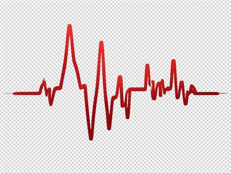 Le Rythme Cardiaque Sur Lecg La Ligne De Rythme Cardiovasculaire Rouge