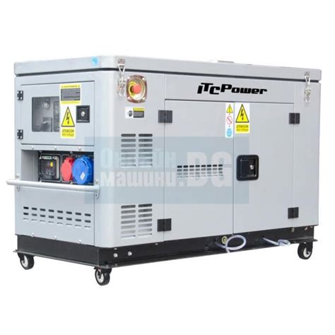 Дизелов мотогенератор трифазен Itc Power Dg 12000Хse Т • Ценa
