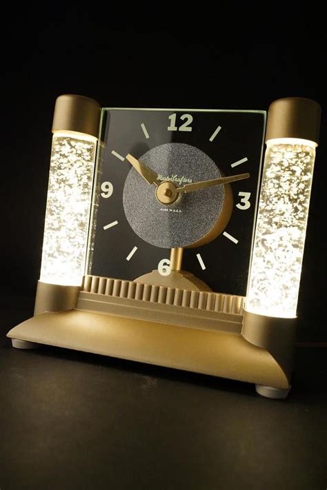 Vintage Lighted Lava Lamp Mastercrafters Clock Starburst Atomic Eames
