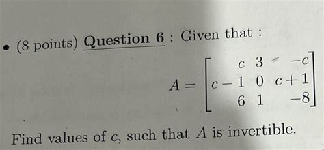 Solved 8 ﻿points ﻿question 6 ﻿ Given That