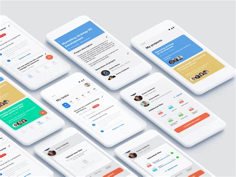 Task Manager For Team Work UI Design Mobile App On Behance