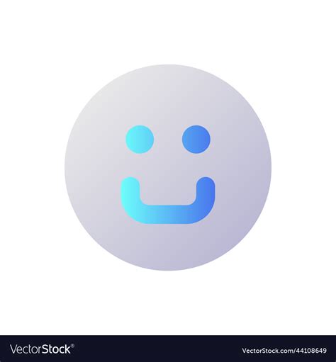Emoticon Pixel Perfect Flat Gradient Two Color Ui Vector Image