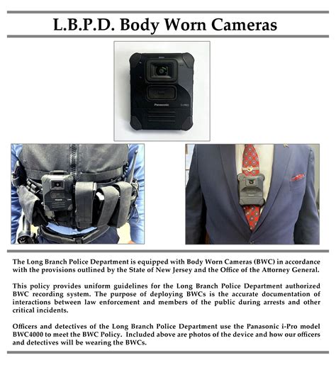 Body Worn Cameras Long Branch Nj
