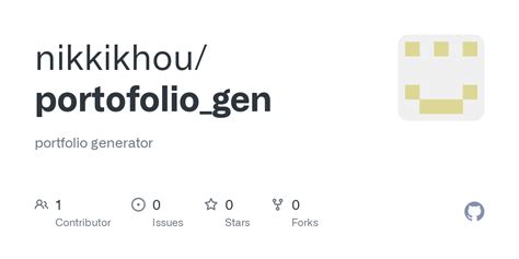 Github Nikkikhouportofoliogen Portfolio Generator
