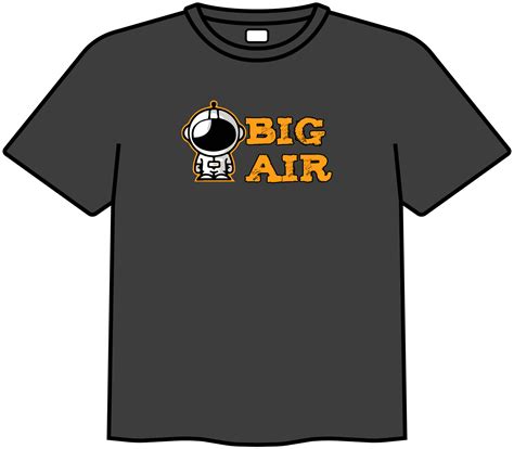 Employee Merch T Shirt With Big Air Stacked Logo