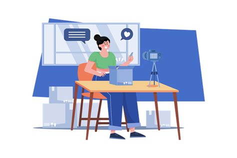 58066 Girl Live Streaming Illustrations Free In Svg Png Eps