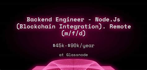 Web3 Backend Engineer Nodejs Blockchain Integration Remote Mfd