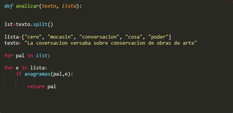 Python Anagrama Python