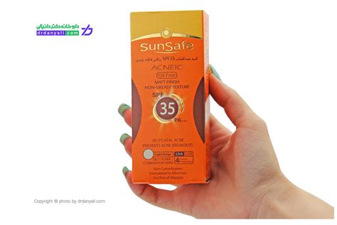 کرم ضد آفتاب آنتی آکنه سان سیف Spf35 رنگی داروخانه آنلاین دکتر