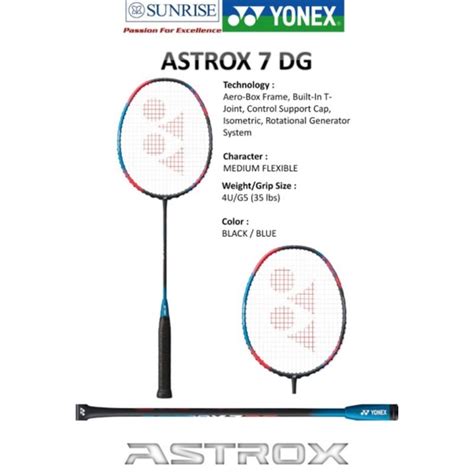 Jual Raket Badminton Yonex Astrox 7 DG RAKET ONLY Shopee Indonesia