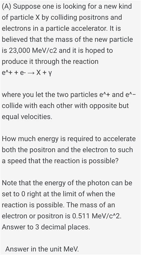 Solved This Is Regarding Physics And Specal Relativity For