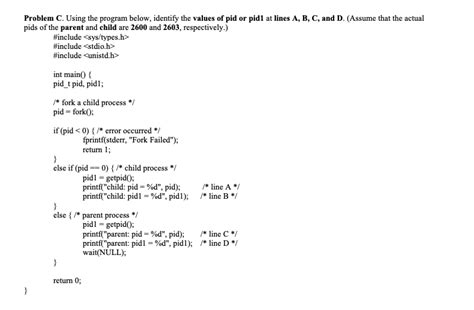 Solved Problem C Using The Program Below Identify The Chegg