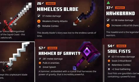 Minecraft Dungeons Best Weapons Ethugamer