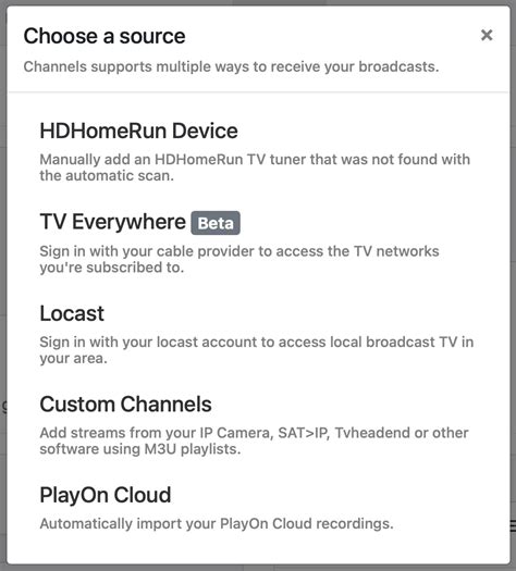 Channels Support Add Custom Channels With M U Playlists