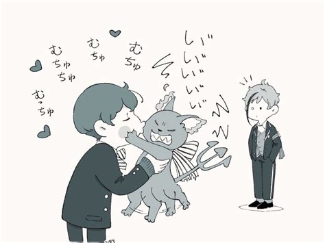 Floyd Leech Yuu And Grim Twisted Wonderland Drawn By Usape0kyun