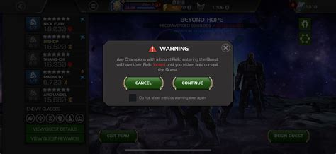 Relics Bug Report Thread — Marvel Contest Of Champions