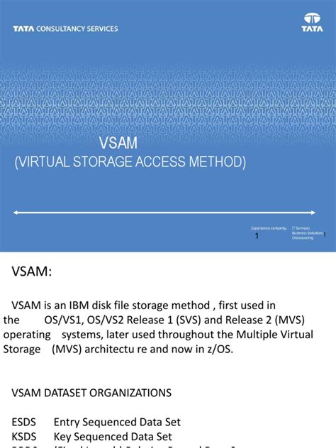 Vsam Presentation Pdf Data System Software