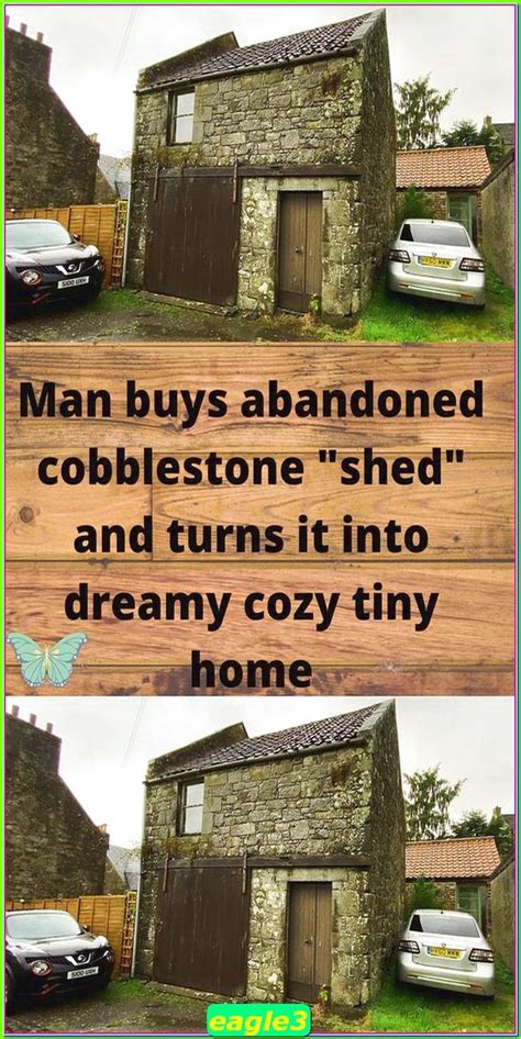Man Buys Abandoned Cobblestone Shed And Turns It Into Dreamy Cozy