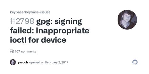 Gpg Signing Failed Inappropriate Ioctl For Device Issue