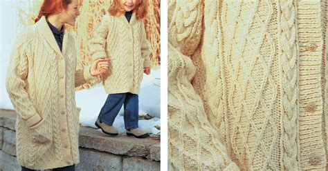 Shawl Collar Knitted Jacket Free Knitting Pattern