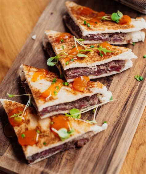 premium quality beef entrails gourmet sandwich stock image image of