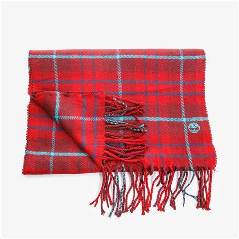 TIMBERLAND SZALIK PLAID SCARF GIFTBOX AND STICKER TB0A1EVTI301 Kolor