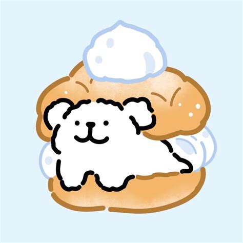 甜到爆炸的情侣头像可爱线条小狗系列配图网