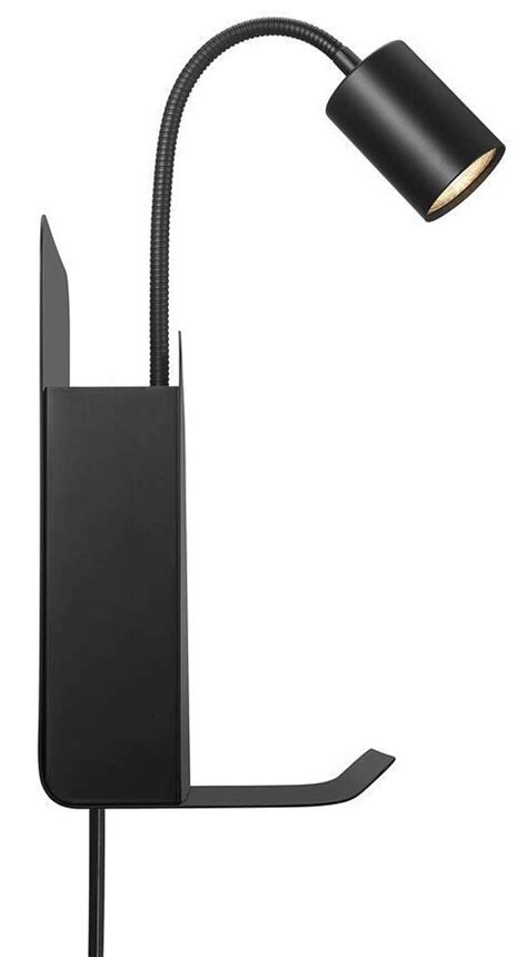 Kinkiet metalowy czarny na wysięgniku 25x28 cm nord2112551003 Nordlux