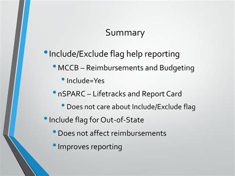 Effects Of The Include Exclude Flags On The MACJC Funding Formula Ppt