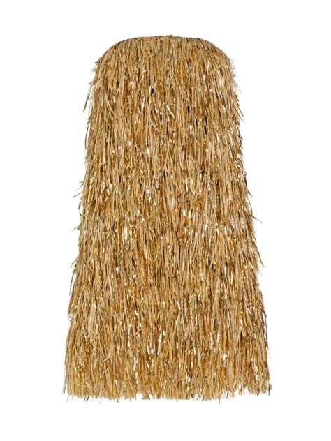 Shop Jason Wu Collection Strapless Tinsel Fringe Dress Saks Fifth Avenue