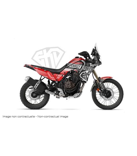 Kit Déco I Moto Yamaha Ténéré 700 I Enrgy I Noir Rouge