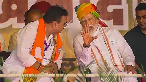 Pm Narendra Modi Delivers Stirring Speech In Rajasthan Thousands Gather