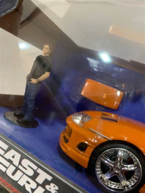 Jada Die Cast Car Fast And Furious Brian And Toyota Supra With Figure Scale