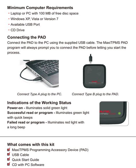 Autel MaxiTPMS Pad Diagnostics tool Tire Pressure Programming Monitor