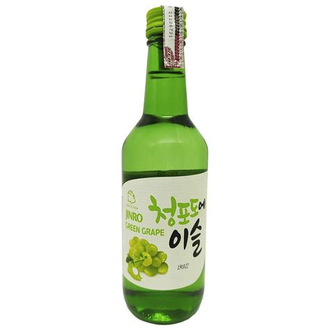 Bebida Coreana Soju Uva Verde 360ml Jinro