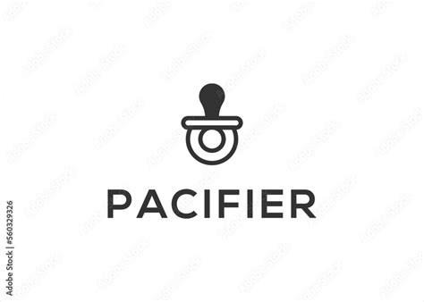 Pacifier Logo Simple Illustration Of Newborn Pacifier Vector Logo For Web Stock Vector Adobe