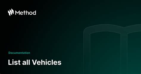 List All Vehicles Method Api Docs
