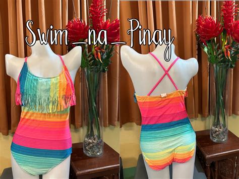 Colorful One Piece Swimsuit Womens Fashion Swimwear Bikinis