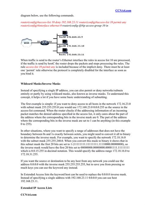 Ip Access Lists Pdf