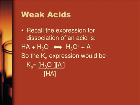 PPT Weak Acids And Bases PowerPoint Presentation Free Download ID 2220428