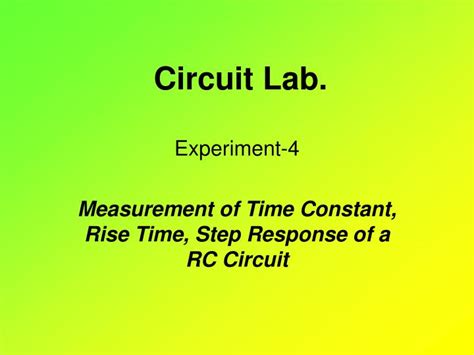PPT Circuit Lab PowerPoint Presentation Free Download ID 3371604