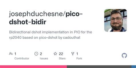 github josephduchesne pico dshot bidir bidirectional dshot implementation in pio for the