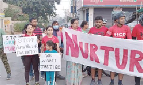 Hyderabad Locals Silent Protest To Save Harina Vanasthali National Park