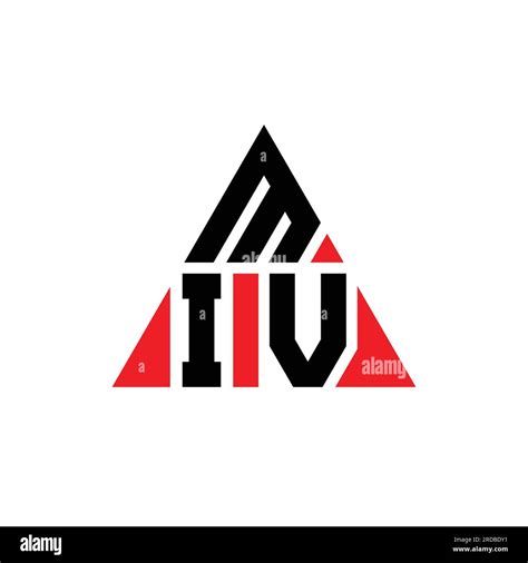 Miv Triangle Letter Logo Design With Triangle Shape Miv Triangle Logo