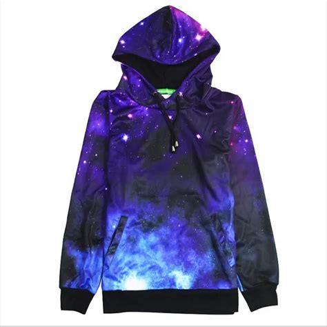 2016 New Thick 3d Galaxy Hoodies For Women Men Beautiful Space Cartoon