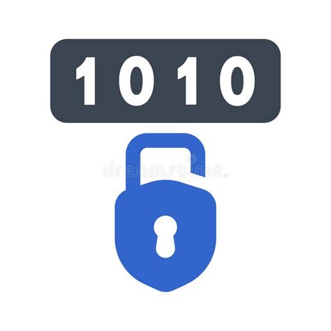Data Lock Icon Stock Vector Illustration Of Meticulously