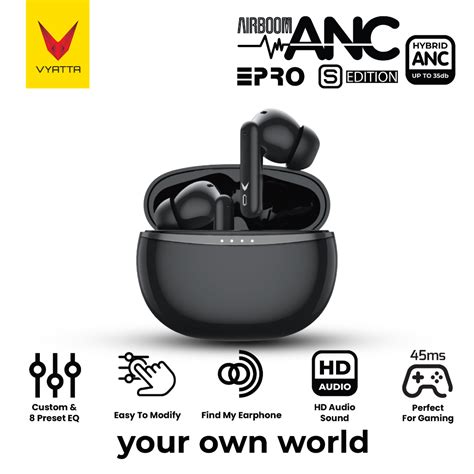 Jual VYATTA AIRBOOM ANC PRO TWS BLUETOOTH HEADSET EARPHONE ANC ENC C Shopee Indonesia
