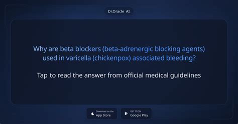 Why Are Beta Blockers Beta Adrenergic Blocking Agents Used In